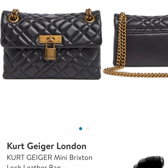 Kurt Geiger | Bags | Kurt Geiger Mini Brixton Lock Leather Bag | Poshmark